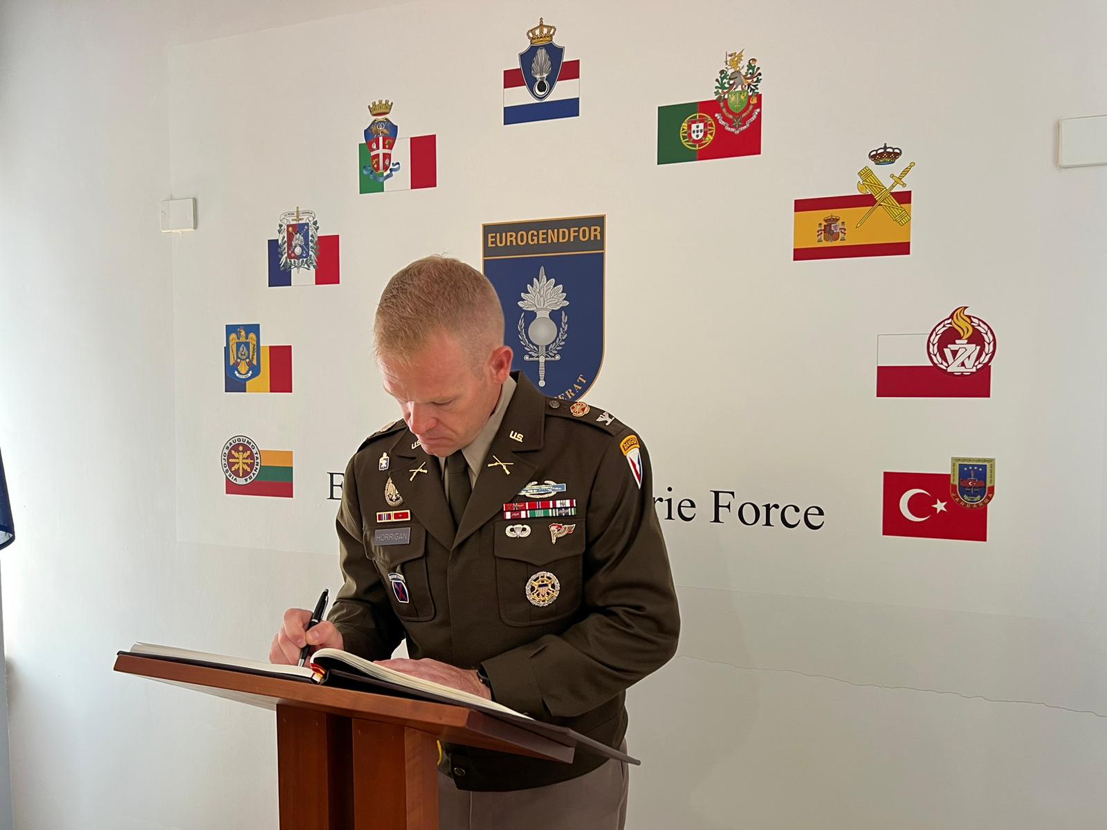 COL. SCOTT W. HORRIGAN’S VISIT – EUROGENDFOR